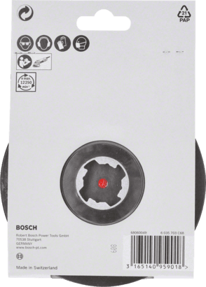 Genuine Bosch 2608601722 X-LOCK Backing Pad Hook and Loop For small ...