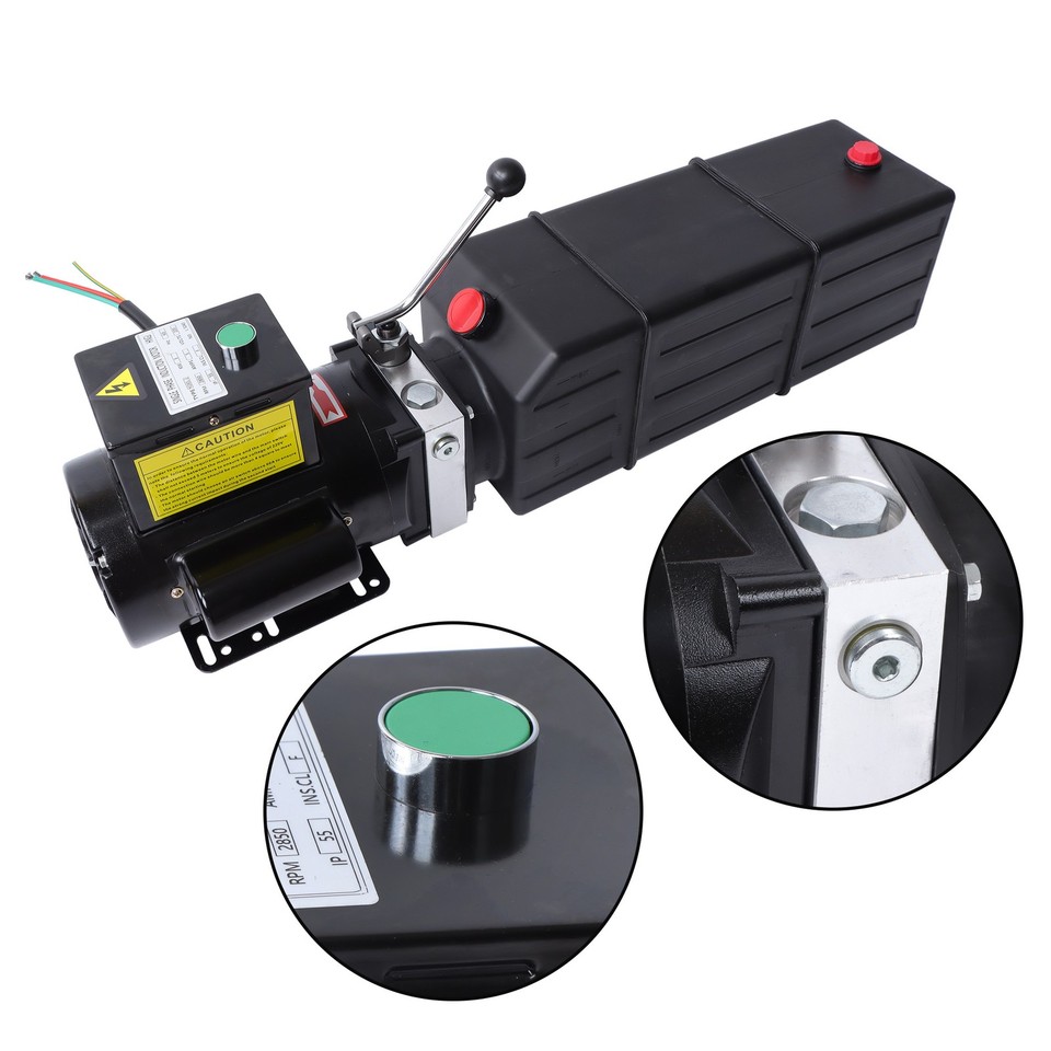 4 Gallon Hydraulic Power Unit Pump Single Phase 3450rpm Electric Pump ...