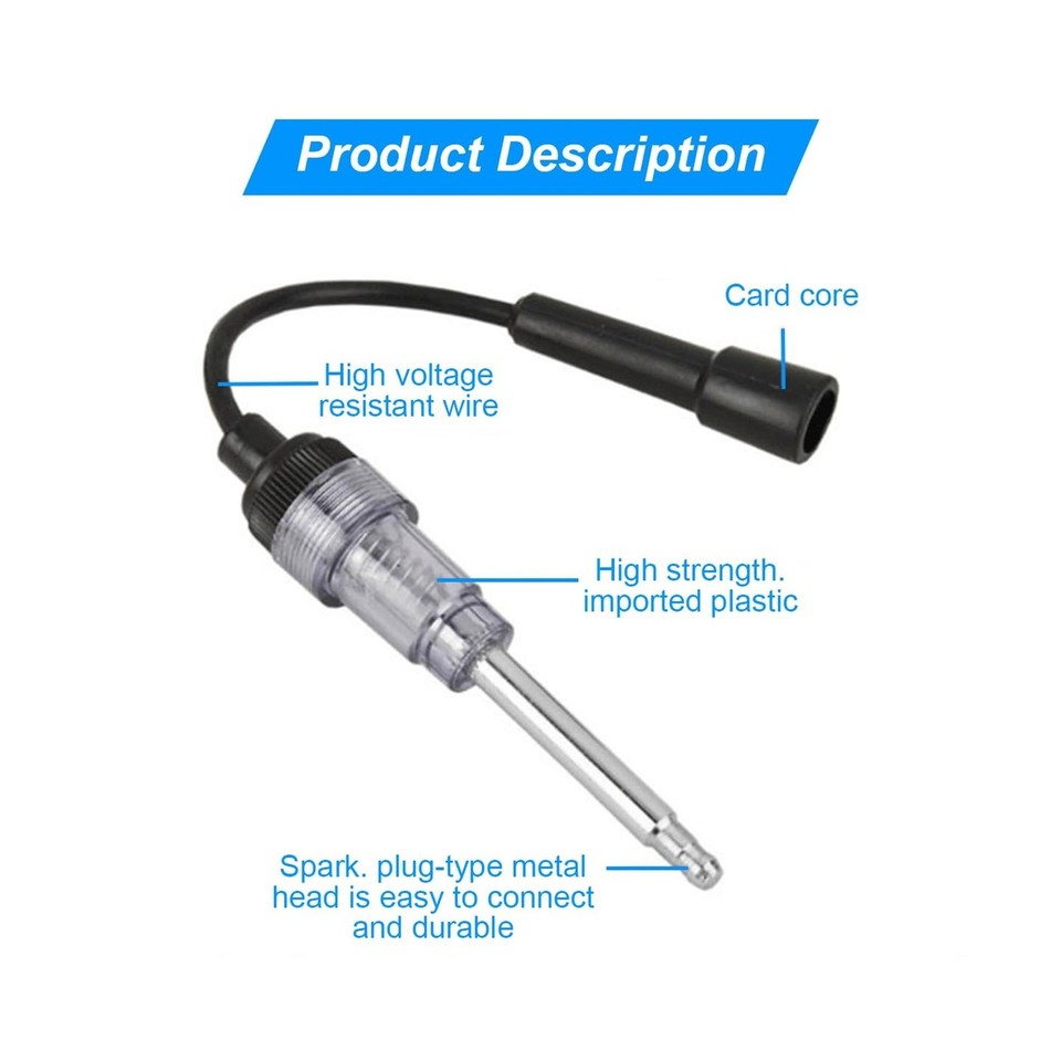 Car Inline Spark Plug Tester, Automotive Engine Ignition Spark Plug ...