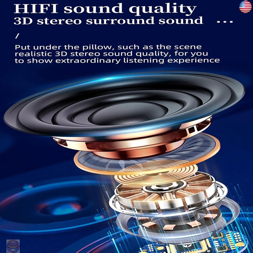 Pillow Speaker-Wireless Bluetooth Pillow Speaker for Sleep,Stereo Sound ...