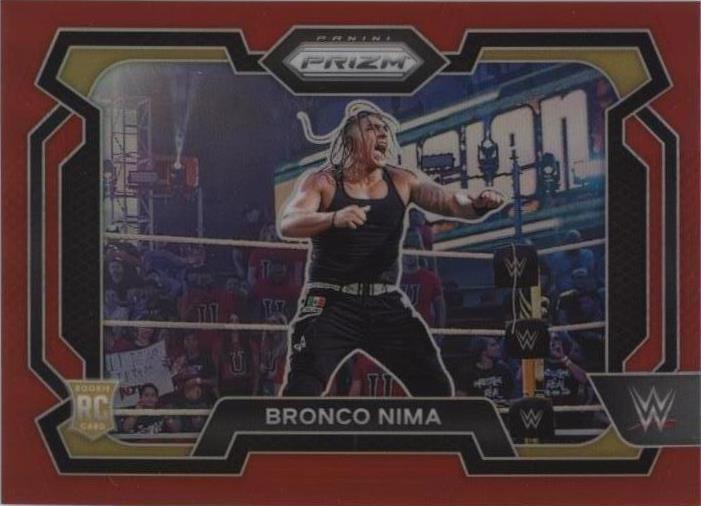 2024 Panini Prizm WWE - Bronco Nima #56 Red Prizm /299 (RC) for sale ...