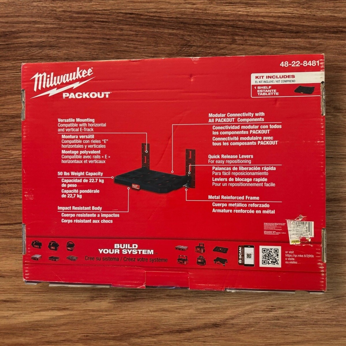 Modular Tool Box Shelves Milwaukee PACKOUT Heavy Duty Racking Shelves ...