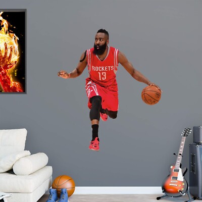 James Harden Rockets / Arizona St 60" W x 68" H REAL BIG Fathead Life ...