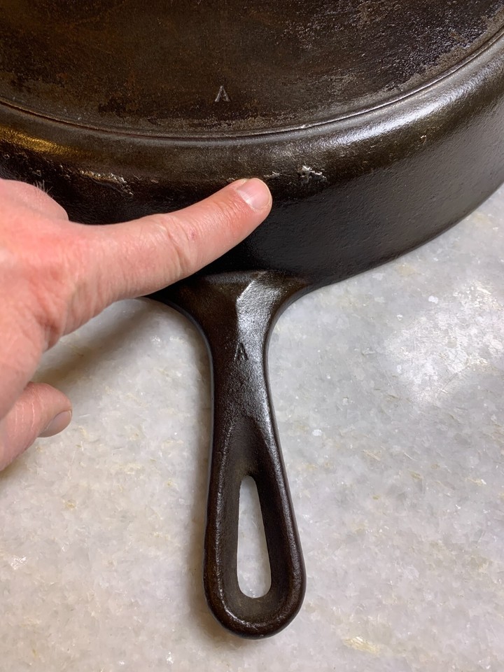MASSIVE HUGE EXTRA LARGE Cast Iron Pan Skillet #14 15.25" Wagner ...