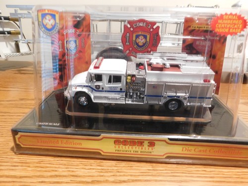 Code 3 1/64th Scale Ft. Worth Freightliner White Pumper Fire Truck ...