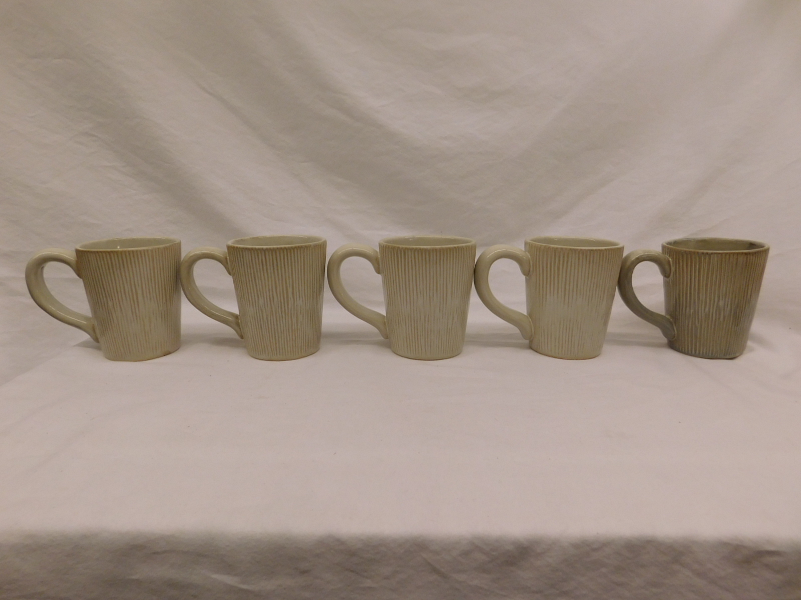 5 COLIN COWIE LOTUS LEAF COFFEE MUGS CHINA JC PENNEY HOME COLLECTION ...