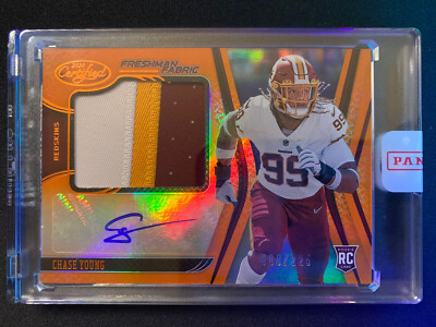 2020 PANINI CERTIFIED RC CHASE YOUNG TRI COLOR PATCH PRIME CUT 8/225 ...