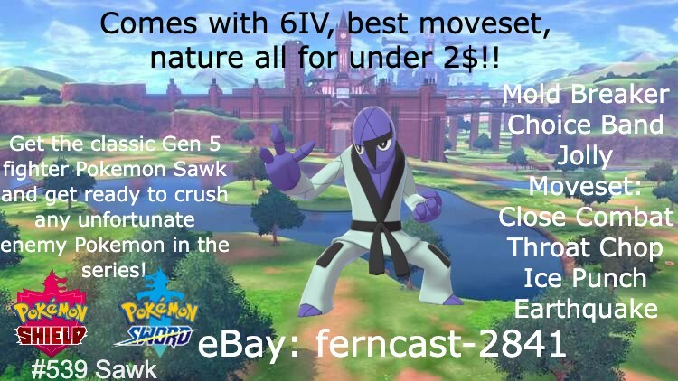 Pokemon Sawk Best Moveset