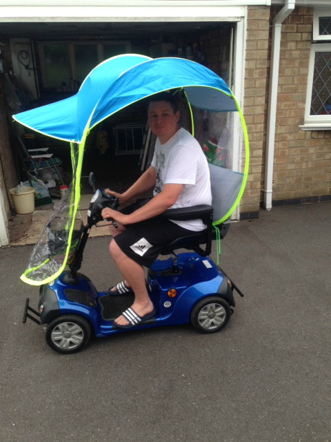 Mobility Scooter Sun Shade /Rain Cover | eBay UK