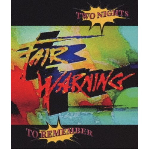 FAIR WARNING-TWO NIGHTS TO REMEMBER 2 BLU-RAY Book Let Tracking number ...