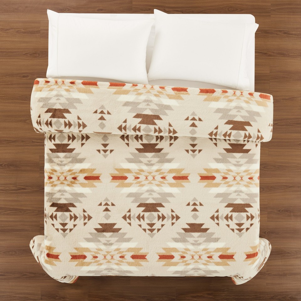 Pendleton Faux Fur Luxe Blanket Beige | eBay