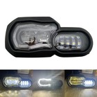DOT E9-Mark LED Headlight Halo DRL For F650GS/ F700GS/ F800GS/ F800GS ...