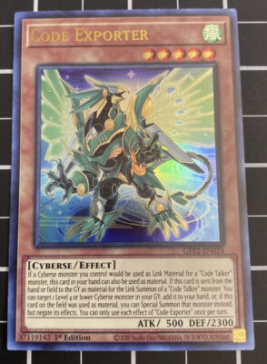🔥 Yugioh GFP2-EN024 Code Exporter Ultra Rare NM 1st Edition | eBay