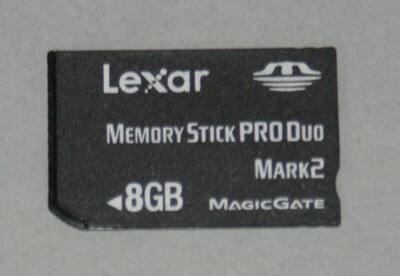 8GB Lexar Memory Stick Pro Duo Mark 2 PSP Memory Card - Sony ...