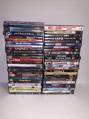 Lots of 50 Used ASSORTED DVD Movies 50-Bulk DVDs Lot Wholesale Lots ...