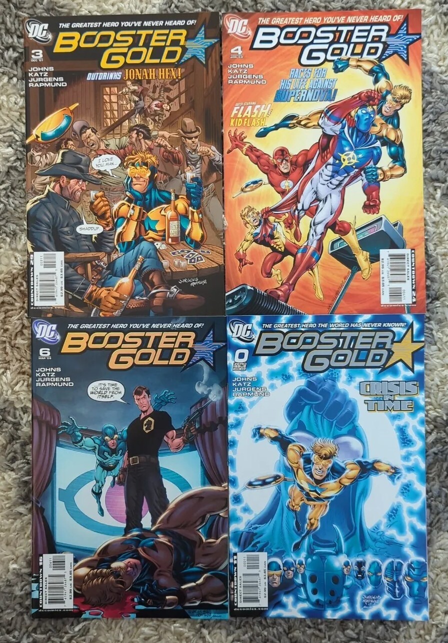 Lot Of 4 2007 DC Booster Gold Comics #3 4 6 & 0 VF/NM Bagged And ...