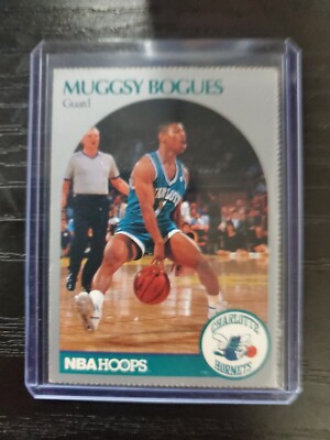 1990-91 NBA Hoops - #50 Muggsy Bogues Error Card, Missing Card Number ...