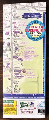 Burlington, VT and Winooski, VT Map (2000) | eBay