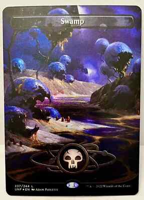 MTG-Swamp #237 Full Art Borderless Foil Unfinity UNF- NM | eBay