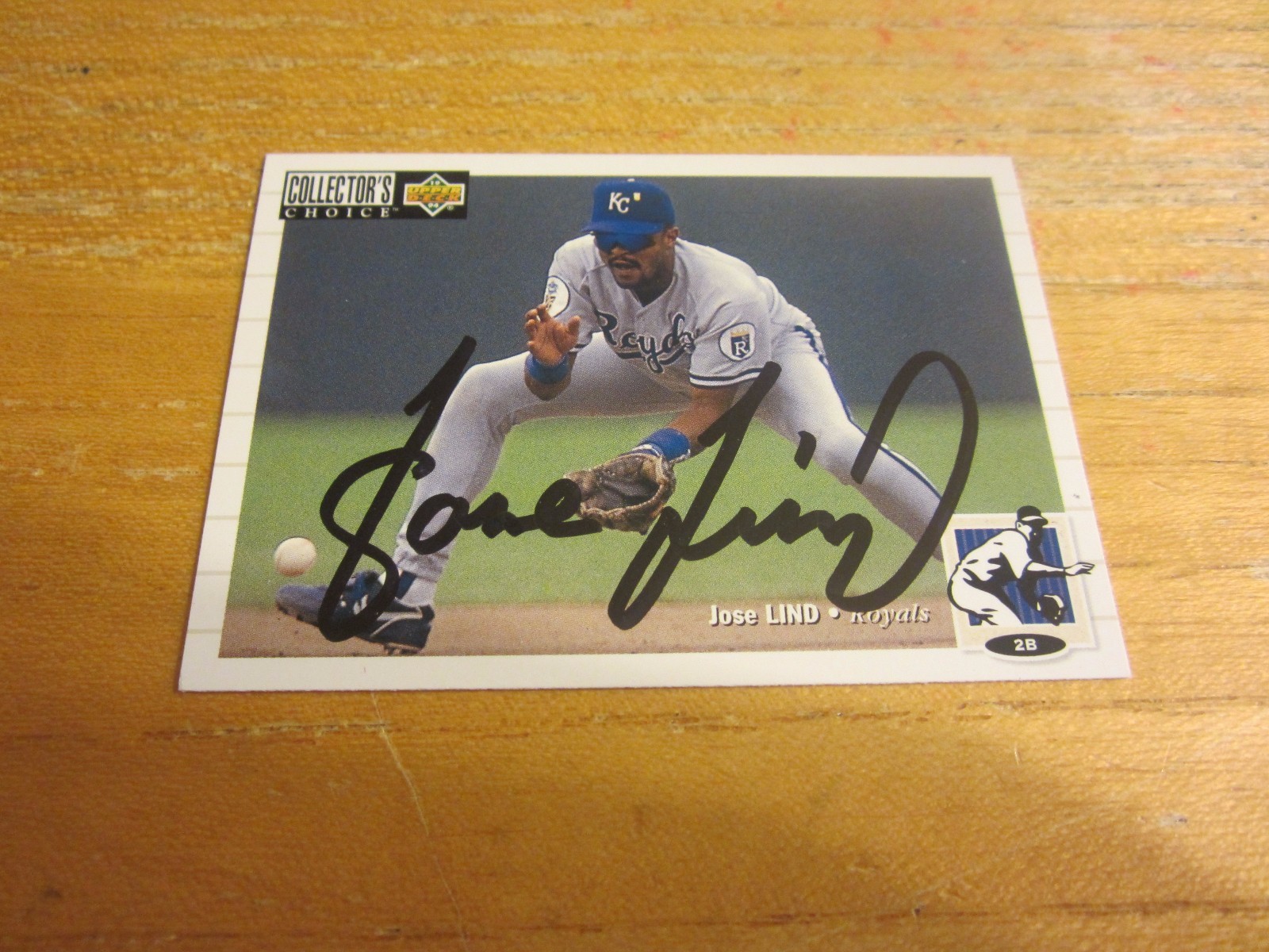 Jose Lind Autographed Signed 1994 Collector's Choice #176 Card MLB ...