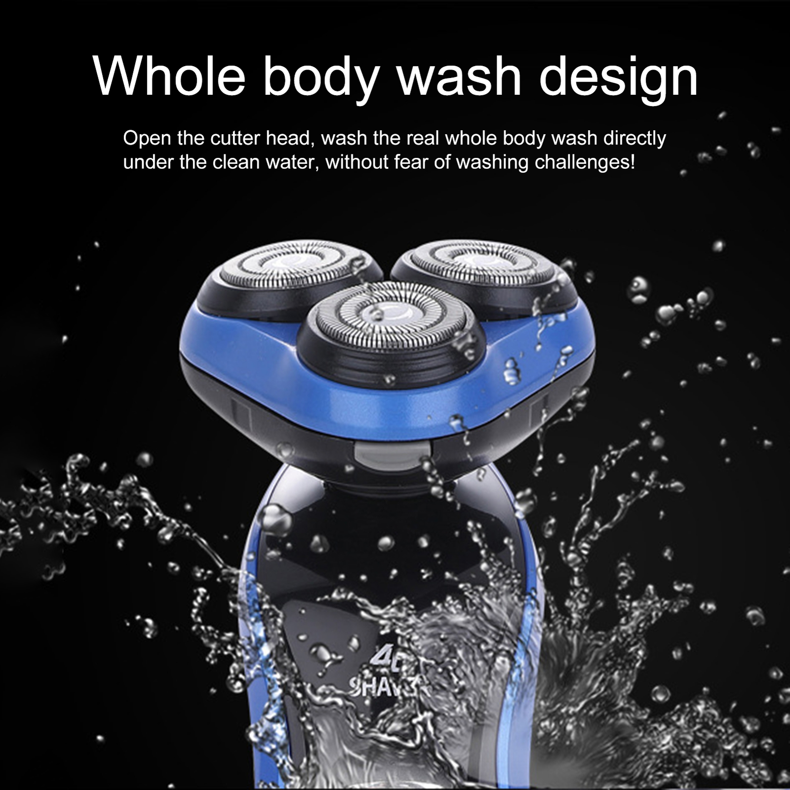 1 Set Electric Shaver Waterproof Deep Shave Electric Razor Hair Beard ...