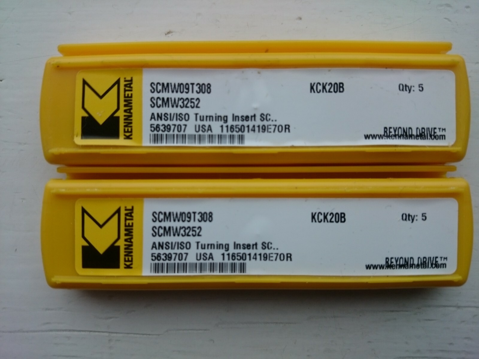10 Kennametal carbide tips SCMW09T308 KCK20B ( SCMW 09T308 SCMT ...