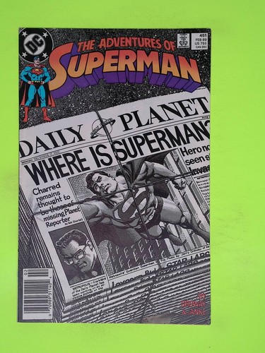 Adventures of Superman #451 Vol. 1 1989 DC Comics 7.0 Comic Book K58 ...