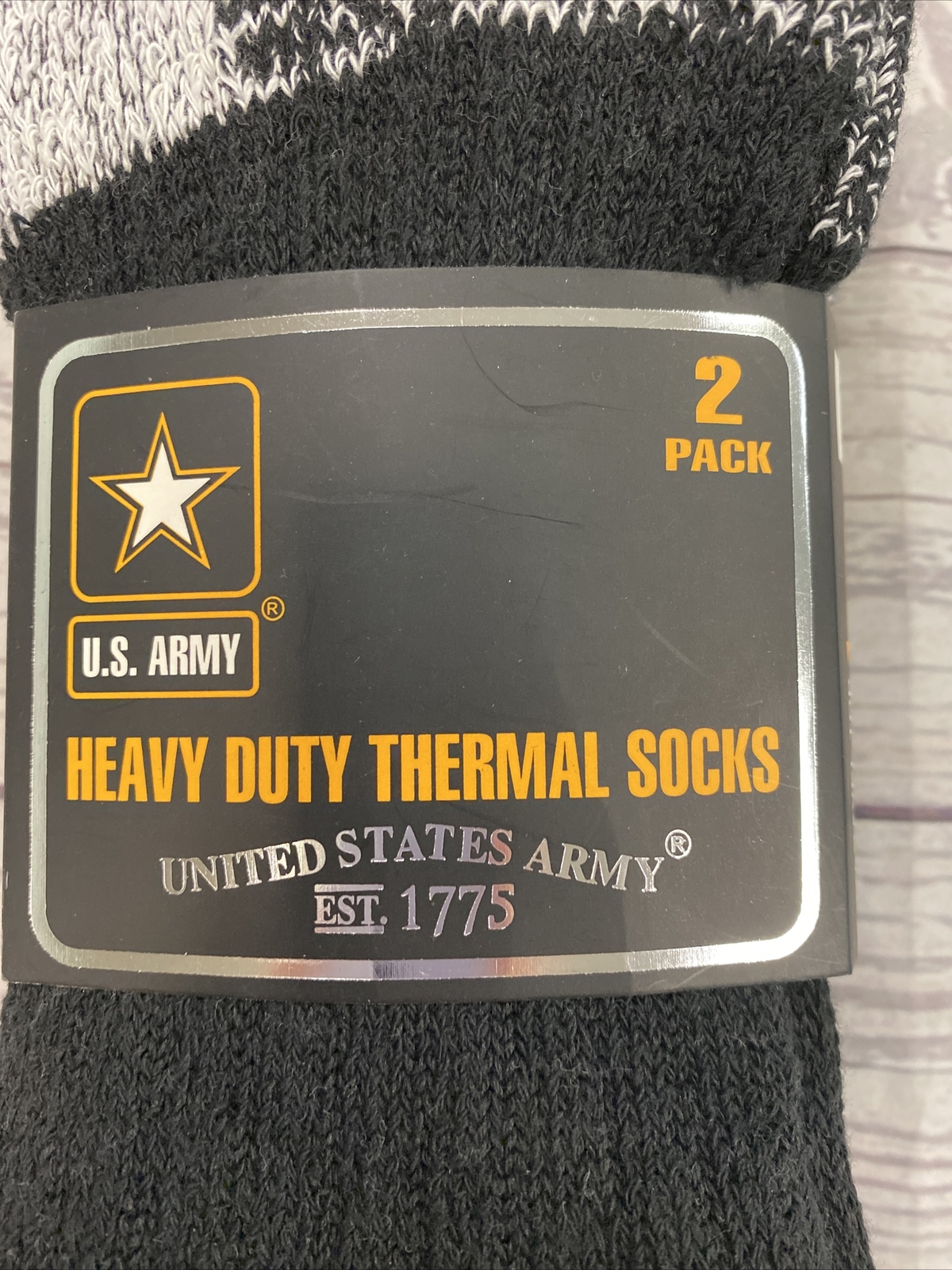 U.S Army Heavy Duty Thermal Socks Temp.Rating Cold 5°-25° F Shoe Size 6 ...