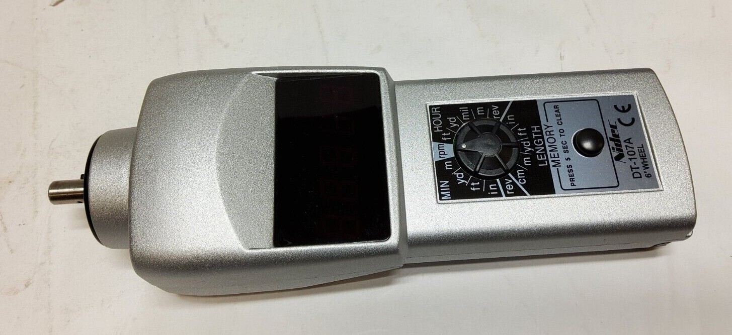 New Nidec Shimpo Dt-107a Contact Style Digital Handheld Tachometer LED ...