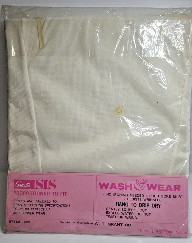 vintage New in pack Grants ISIS proportioned slip style 344 w/shdw ...