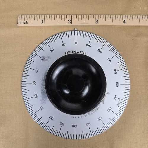 Vintage Radio Frequency RF Tuning DIAL Knob 4" REMLER Silver and Black ...