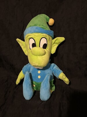 Universal Studios The Simpsons Elf Plush 18” Christmas Happy Green Toy ...
