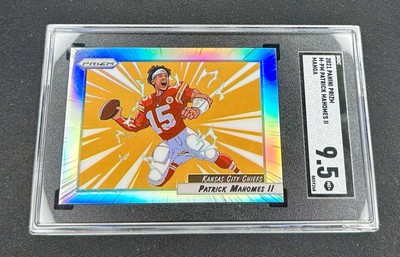 2021 Patrick Mahomes Panini Prizm Silver Manga First Year SGC 9.5 ...