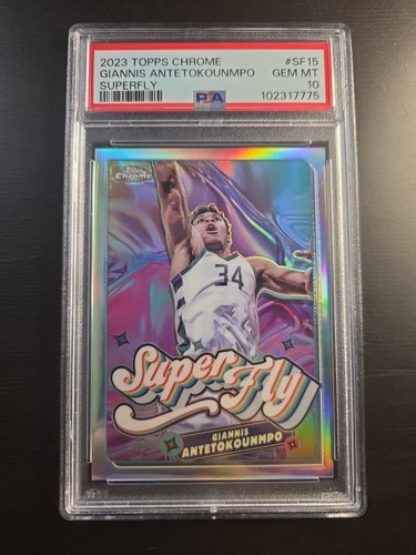 PSA 10 Topps Chrome Super fly Giannis Antetokounmpo Refractor Pop 1 ...
