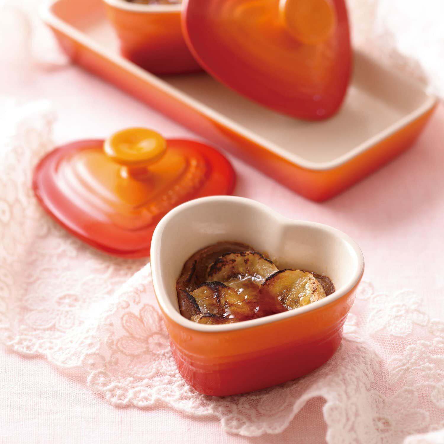 [ Genuine ] Le Creuset Ramkan Damour Set Orange from Japan 0776 | eBay