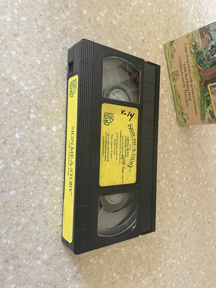 Sign-Me-A-Story Linda Bov Sign Language VHS VCR Tape RARE Sesame Street ...