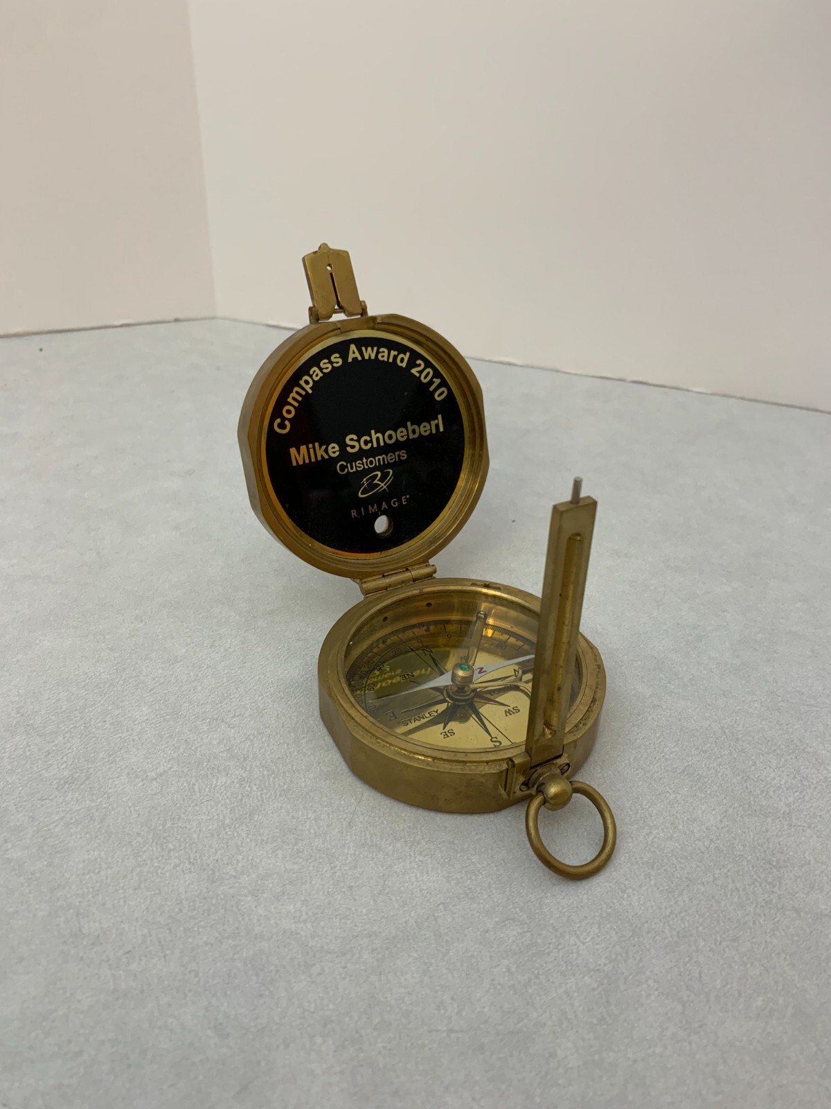 Stanley London - Natural Sine Nautical Compass - Brass Navigation Tool ...