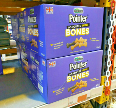POINTER ASSORTED MINI BONES : 1.5kg or 10kg Small Dog Biscuits Food bp Pet Treat | eBay