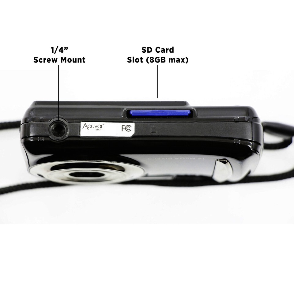 Digital Camera 2.4 Inch TFT LCD Screen 4X Zoom HD 16MP 1080P Anti-Shake ...