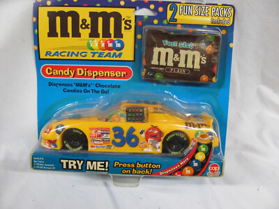 Vintage #36 Nascar M&M's Collectible Racing Team Candy Dispenser Mars ...