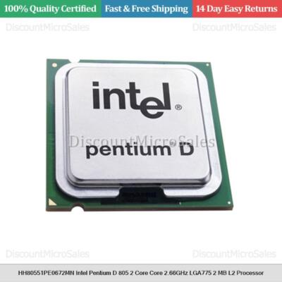 HH80551PE0672MN Intel Pentium D 805 2 Core Core 2.66GHz LGA775 2 MB L2 ...