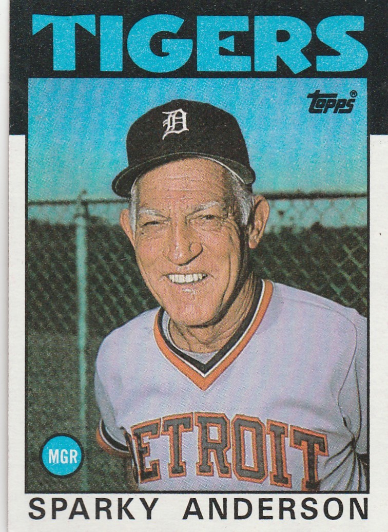 FREE SHIPPING-MINT-1986 Topps #411 Sparky Anderson Tigers | eBay