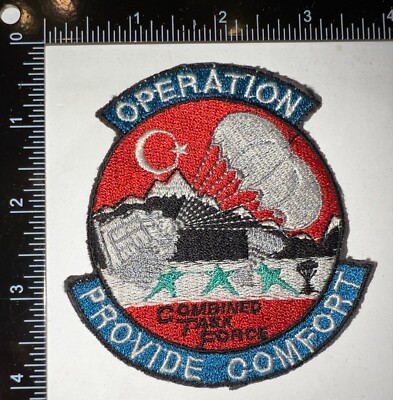USAF US Air Force Operation Provide Comfort Combined Task Force Patch ...
