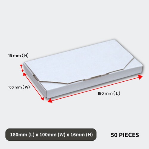 50 x Mailing Box 180 x 100 x 16mm Superflat Shipping Packing Cardboard Box | eBay