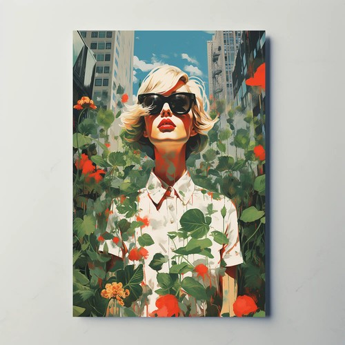 Urban Nature Fusion Vibrant Artistry Abstract, Artistic, or Pop Culture ...