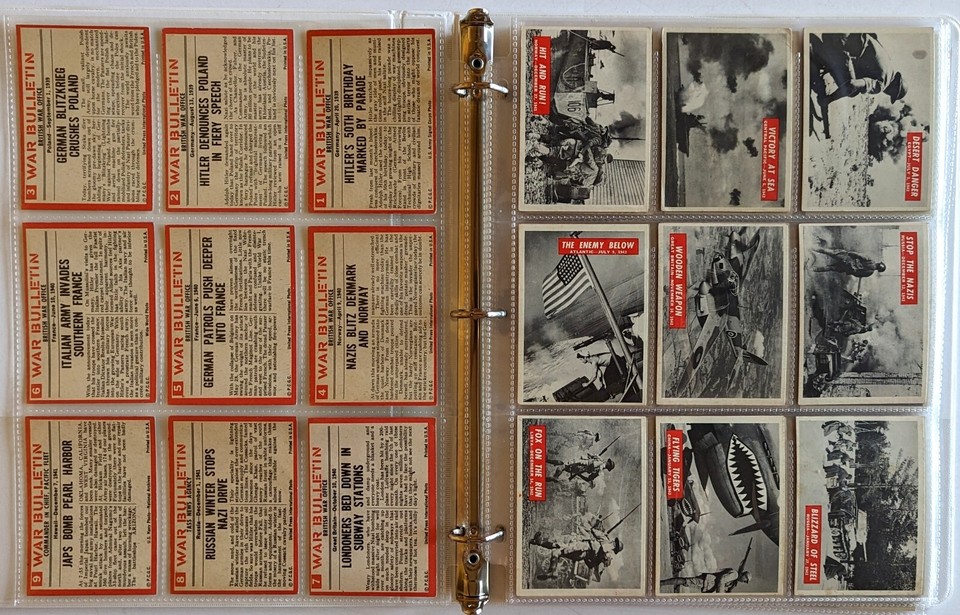 1965 Philadelphia Gum War Bulletin Complete Set with Unopened GAI 7 Wax ...