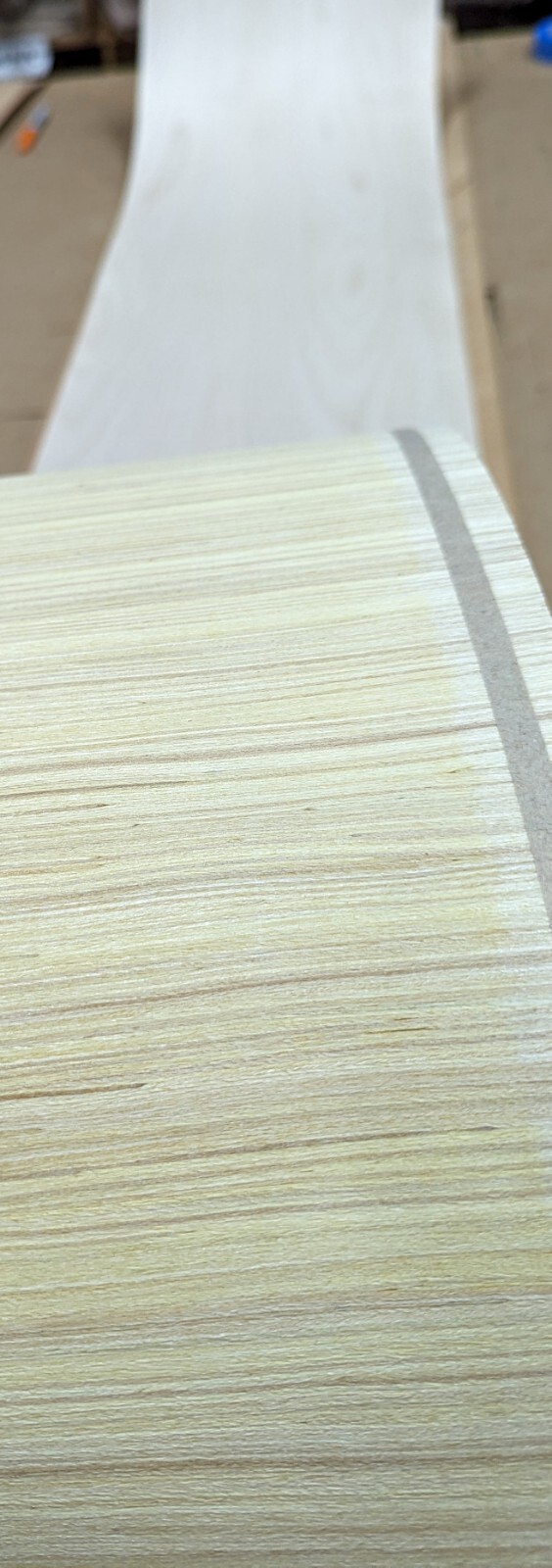 Maple Curly Figured wood veneer 12" x 96" on wood backer AA grade 1/25 ...