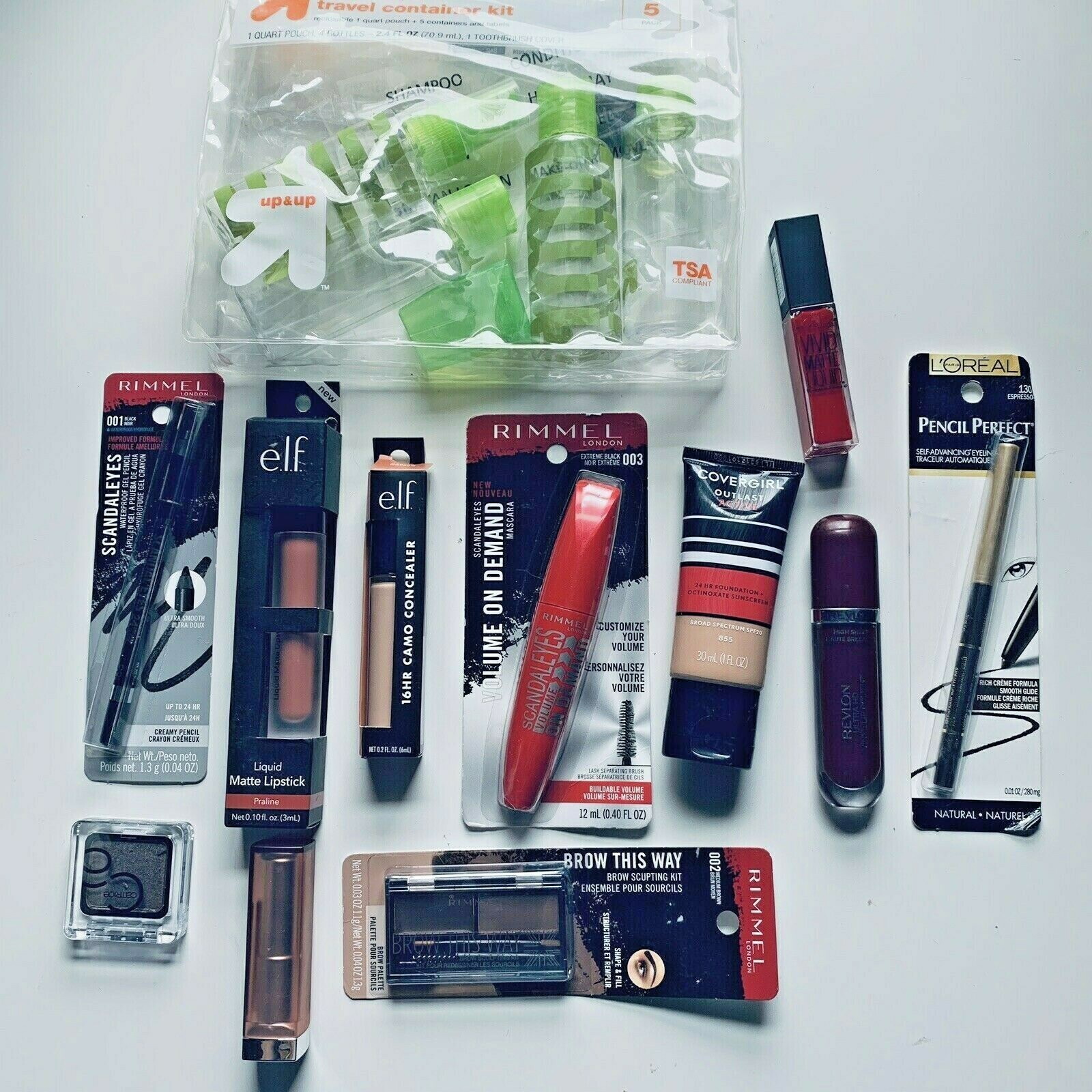 Makeup Lot 12 Piece Maybelline Rimmel Loreal Elf Mascara Eyeliner ...