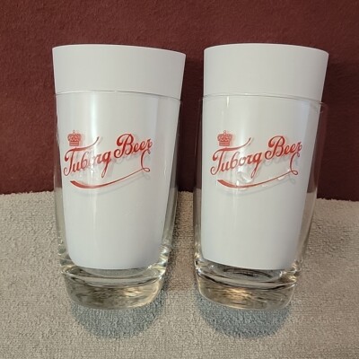 VINTAGE 2 TUBORG BEER GLASS, 12Oz. DANISH BREWING CO | eBay