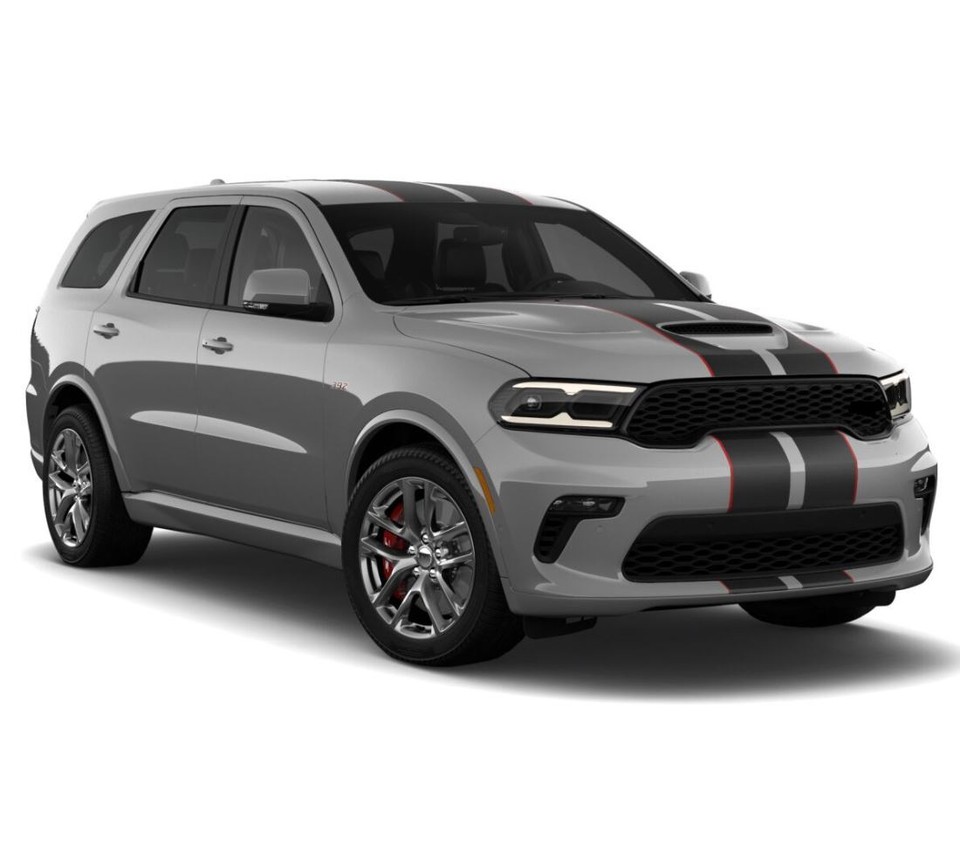 Dual Redline rally Stripe Decal FIT DODGE DURANGO SRT 392 Sticker 2015 ...